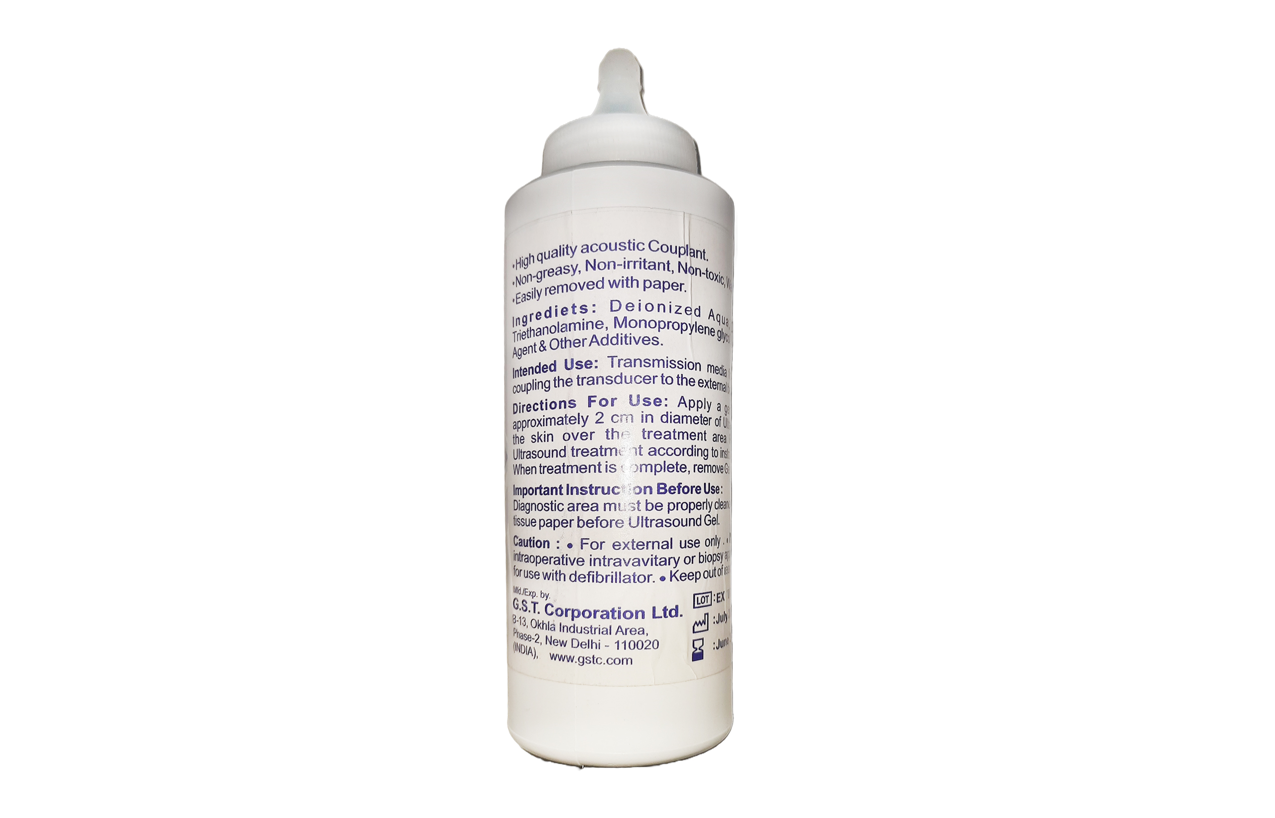 Buy Ultrasound Gel 250ml, 5kg at Low price | GSTC